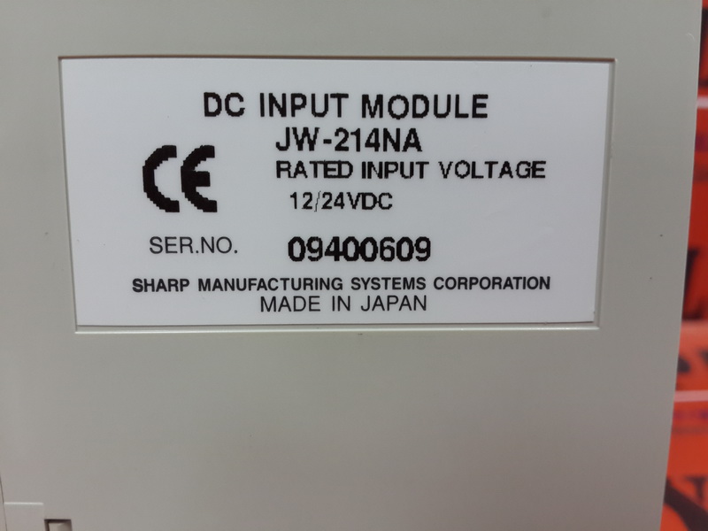 SHARP JW-214NA DC INTPUT MODULE - 裕益科技自動化設備可程式編碼器PLC分散式控制系統DCS